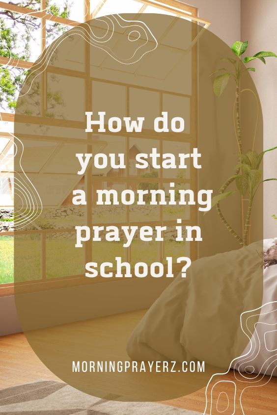Morning Prayer Before School