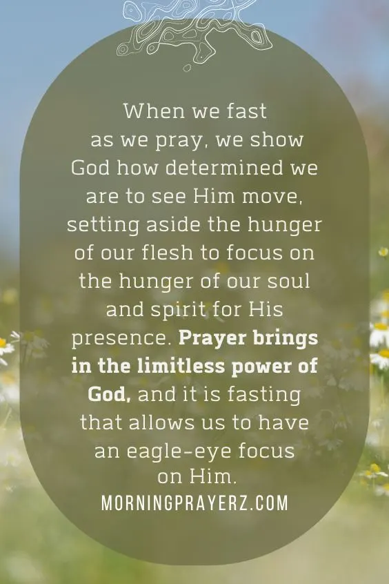 Morning Prayer During Fasting