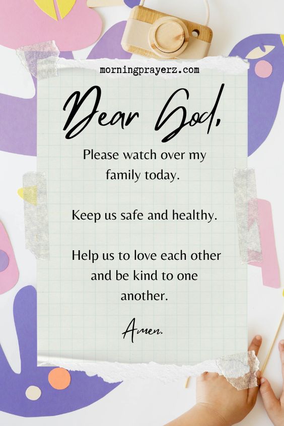 Morning Prayer for Preschool