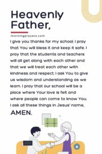 Morning Prayers for Class
