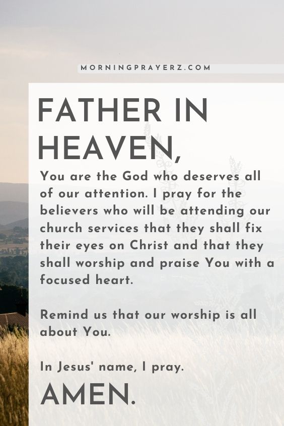 Morning Prayers for Church Services