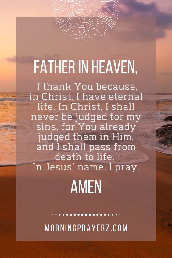 Morning Prayer For Comfort When Facing Death