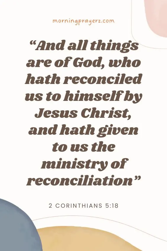 Morning Prayer For Family Reconciliation