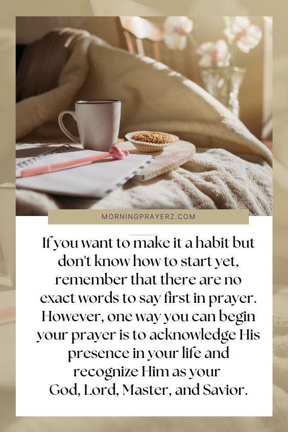 What Do You Pray First Thing in the Morning?