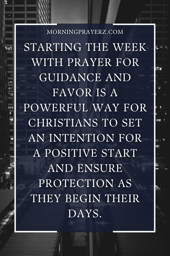 Morning Prayer For A Positive And Productive Week
