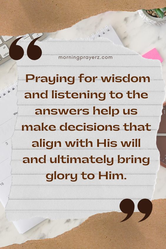 Morning Prayers for Seeking God's Guidance in Decision-Making