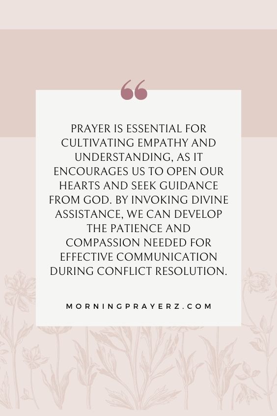 Morning Prayer for Effective Communication and Conflict Resolution