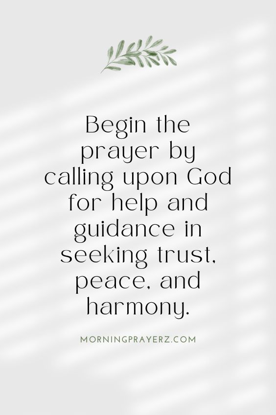 Morning Prayer for a Week of Peace, Harmony, and Success