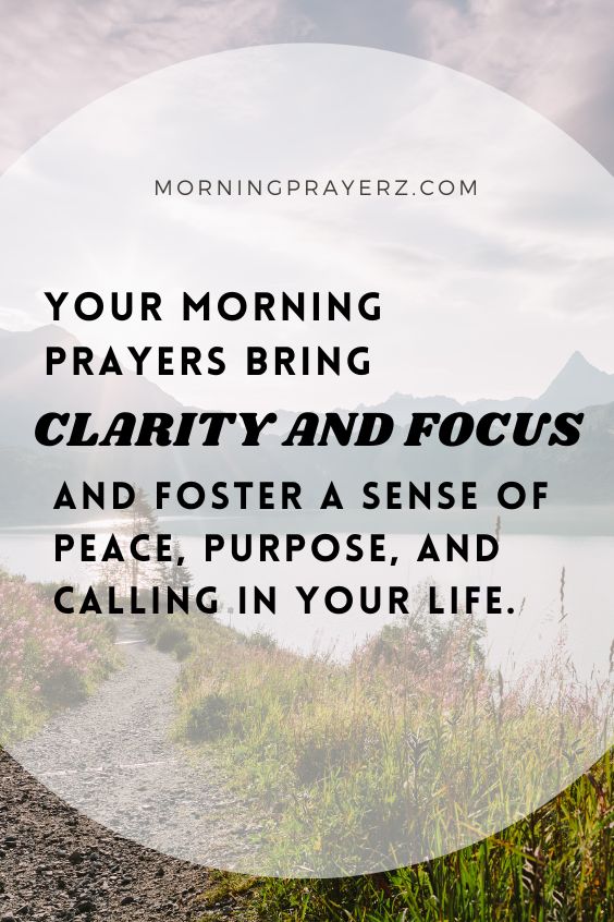 Morning Prayers for Fostering a Sense of Purpose and Calling